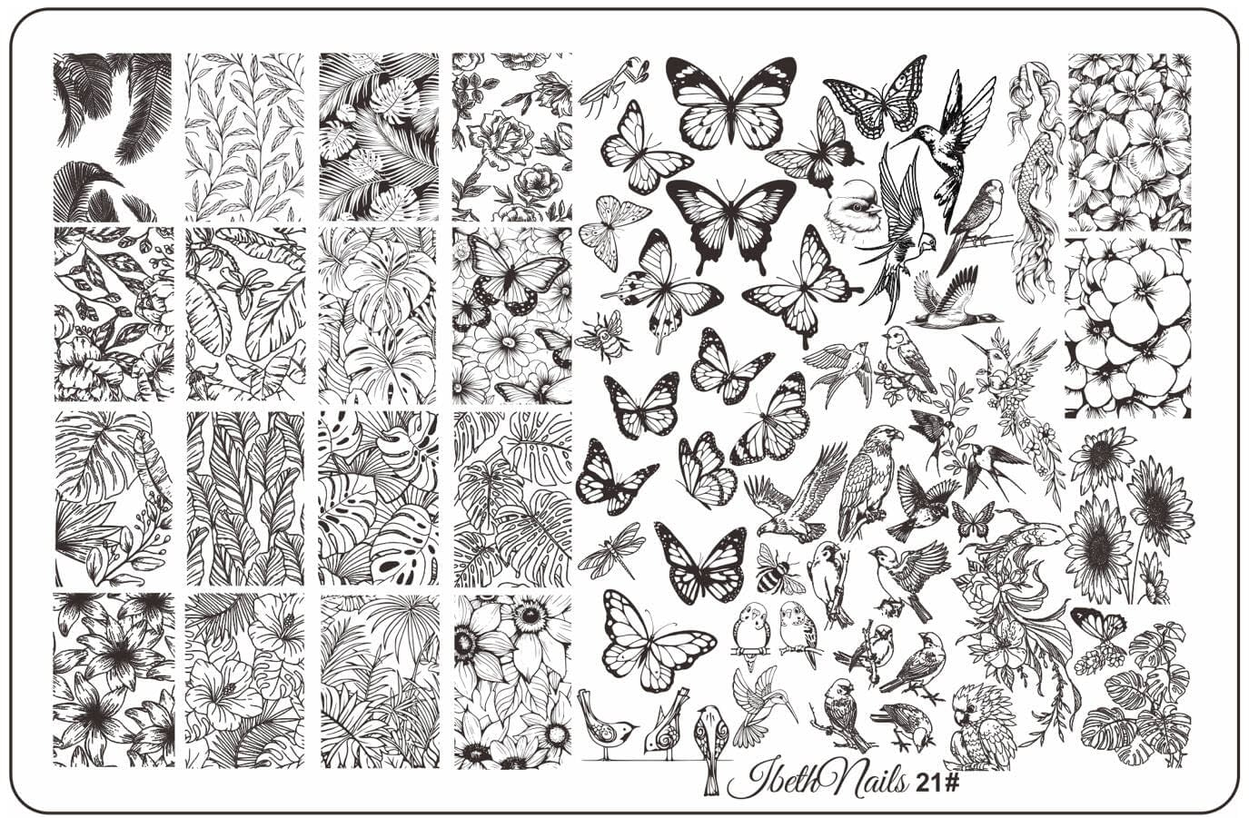 Plaque 21 - L'Atelier du Stamping - Formation Stamping Nail Art
